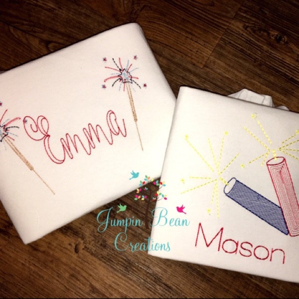 Vintage Firework Stitch Embroidery Design 4x4 and 5x7 - Etsy