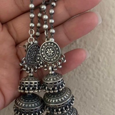 925 Sterling Silver Mizoya Tri Peacock Motif Anklet Pair, Hadcrafted ...