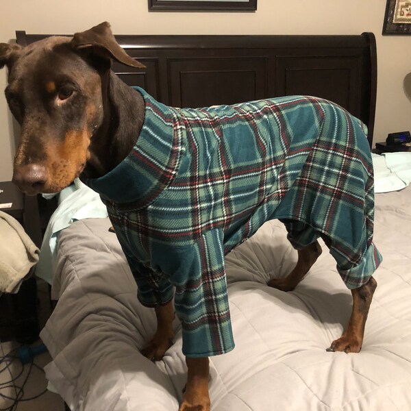 Dog Fleece Pajamas Pjs Jammies - Etsy