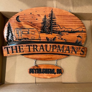 RV Sign Camper Sign Engraved Rv Sign Campsite Flag RV Flag | Etsy