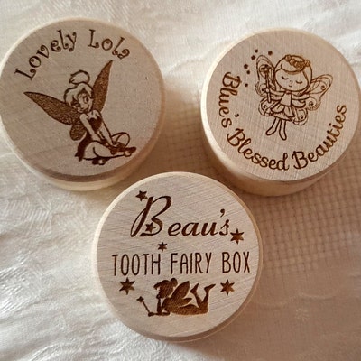 Set of Round Wee Small Wooden Boxes With Lid Ring Box Earring Box ...