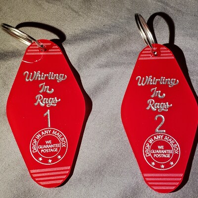 Custom Retro Motel Key Fob YOUR CUSTOM TEXT - Etsy