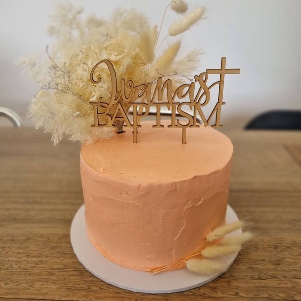 Christening Cake Topper Cake Decoration Personalised Cake Toppers ...