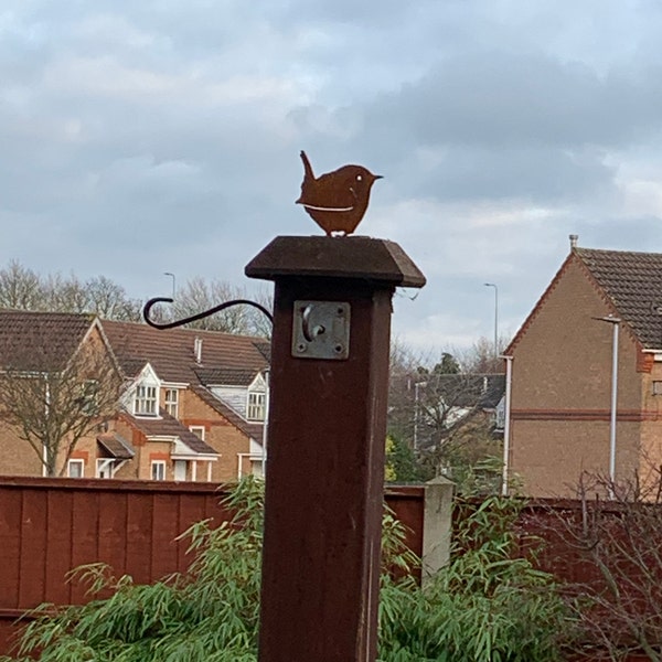 Rusty Metal Wren - Steel Wren Decoration - Jenny Wren - Rusty Bird ...