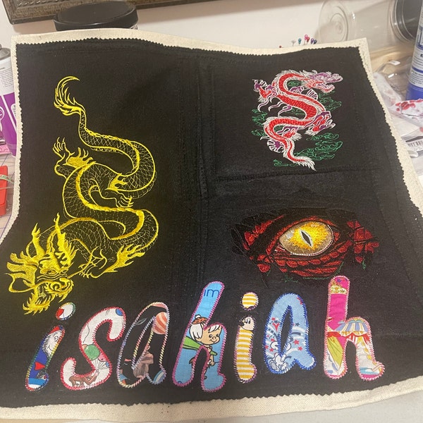 Machine Embroidery Design - Dragon Digitized PES Instant Download 7x5 ...