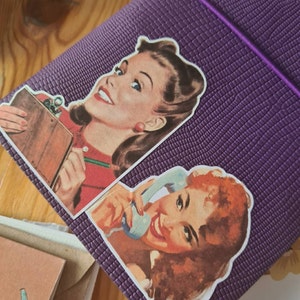 6 X Retro Girls Stickers 1940's 1950's 1960's. | Etsy