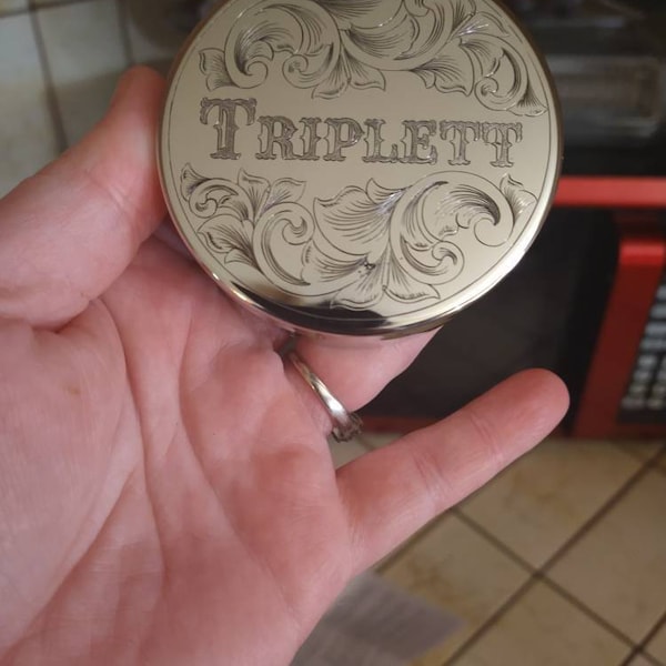 Custom Hand Engraved Dip Can Set | Personalized Smokeless Tobacco Can ...
