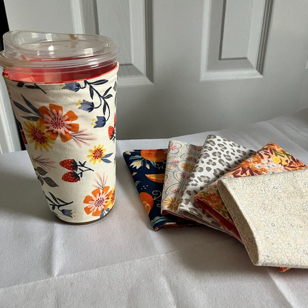 Cup Cozy SEWING PATTERN PDF, Cold Drink Sleeve, Starbucks Coffee Cozy ...