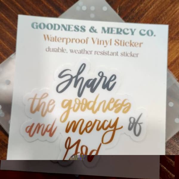 God is Good Sticker Jesus Stickers Bible Stickers Christian Stickers ...
