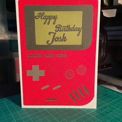 Handheld Game Birthday Card Svg, Gamer Birthday Card, Gamer SVG, Gaming ...
