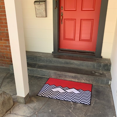 Red Room Pattern Welcome Mat/doormat/rug 24 X - Etsy