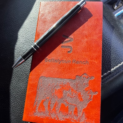 Music Notes Journal With Custom Quote or Custom Text Leather Bound With ...