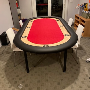 DIY 8' Premium Custom Racetrack Poker Table Building Kit 13 Color ...