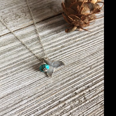 Sterling Silver Mermaid Tail Pendant. Mermaid Charm. 925 Sterling ...