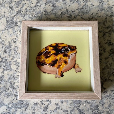 Cool Frog Vinyl Sticker, Waterproof Sticker, Realistic Frog Sticker ...