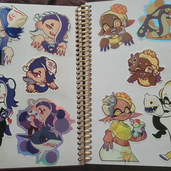 Splatoon Idol Vinyl Stickers - Etsy