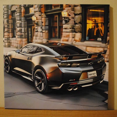 Poster Dodge Challenger Srt Hellcat Winter 2 Canvas Painting Print & T ...