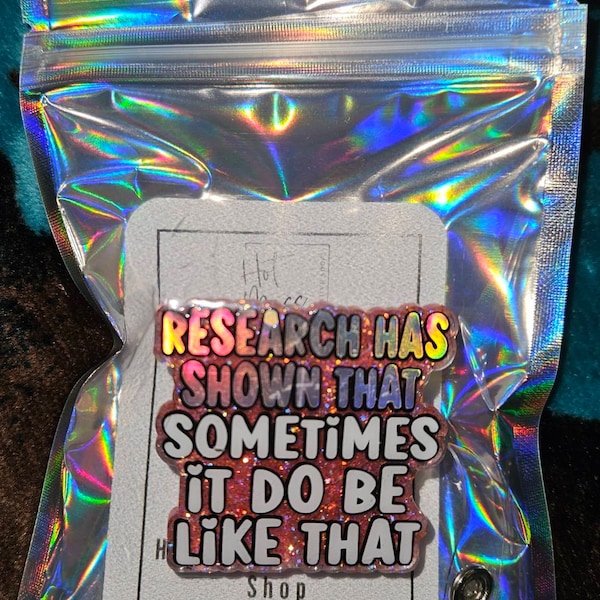 Research Has Shown, Funny Badge Reel, RN ID Holder, Retractable Acrylic ...