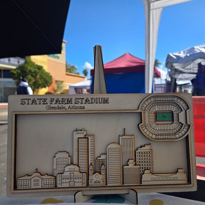 Laser Cut SVG Digital Cut File tuscaloosa, Alabama Skyline and 3D ...