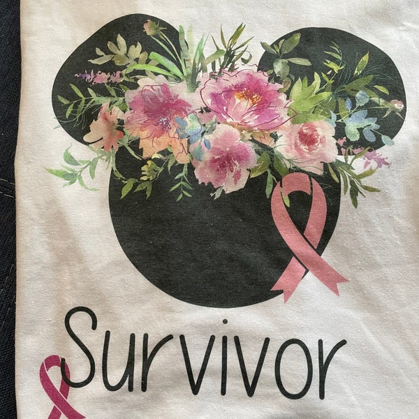 Breast Cancer Survivor Disney Shirt, Survivor Disney Tee, Womens ...