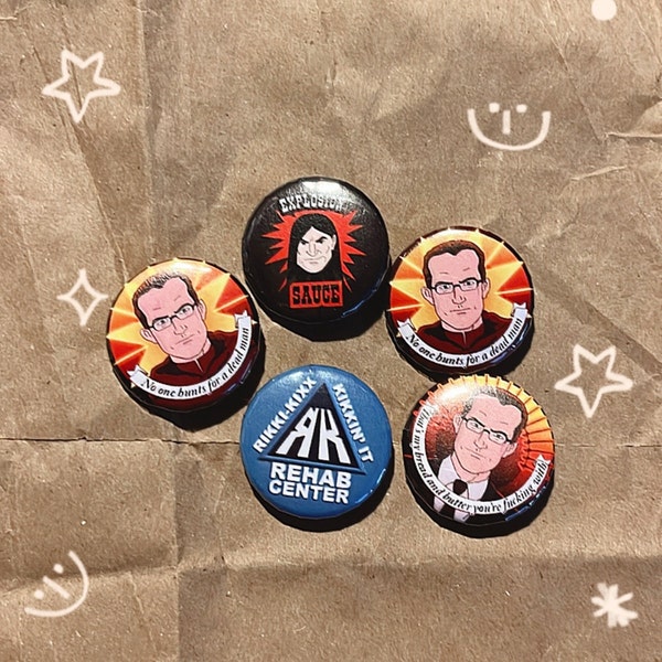 Charles Offdensen (CFO) 1 Inch Button Pins - 5 Types - Metalocalypse ...