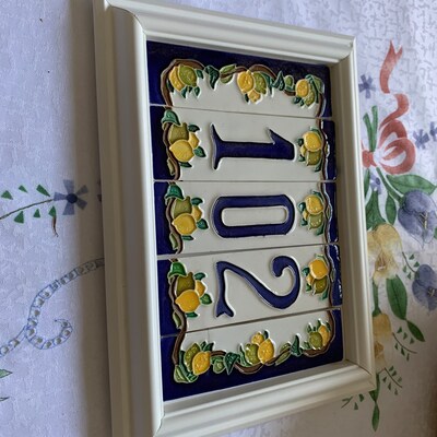 Tile Address Post Numbers. Weatherproof Glazed Tile With - Etsy