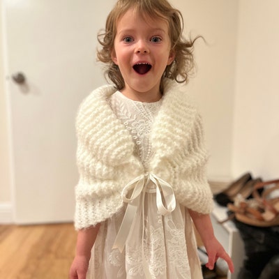 Flower Girl Shawl Wedding Wrap Kids Shawl Little Girls - Etsy