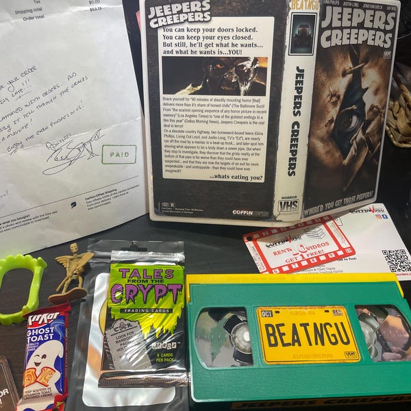 Panic VI "scream" (2023) "custom VHS Tape" - Coffin Video Rentals - Etsy