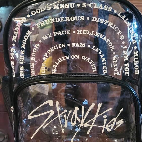 Stray Kids Clear Concert Backpack - Etsy