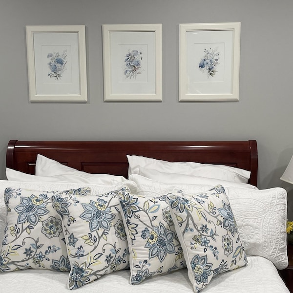 Wildflower Home Decor Wall Art for Living Room Wild Floral Artwork Set ...