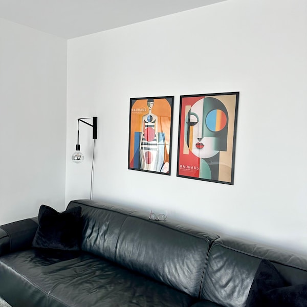 PICA Bauhaus Poster - Abstract Bauhaus Print | Mid Century Modern ...