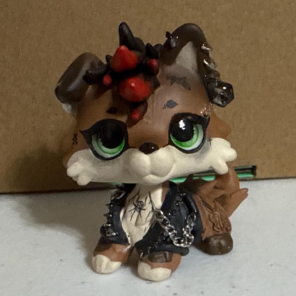 Littlest Pet Shop Custom Great Dane/collie/dog Punk/emo Series ...