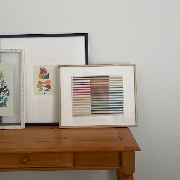 Modern Color Block Art Print - Etsy