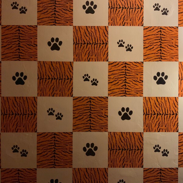 Tiger Stripes Adhesive Vinyl | Heat Transfer | Faux Leather | Laser ...