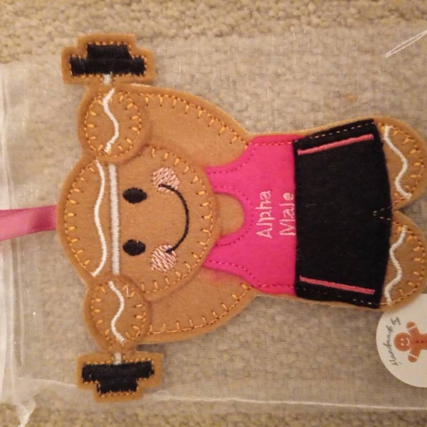 Gingerbread Man Holding a Digestive Biscuit - Etsy