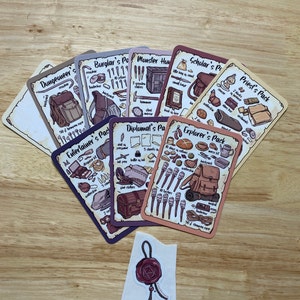 DND Equipment Packs Complete Set of Visual Aid Reference - Etsy