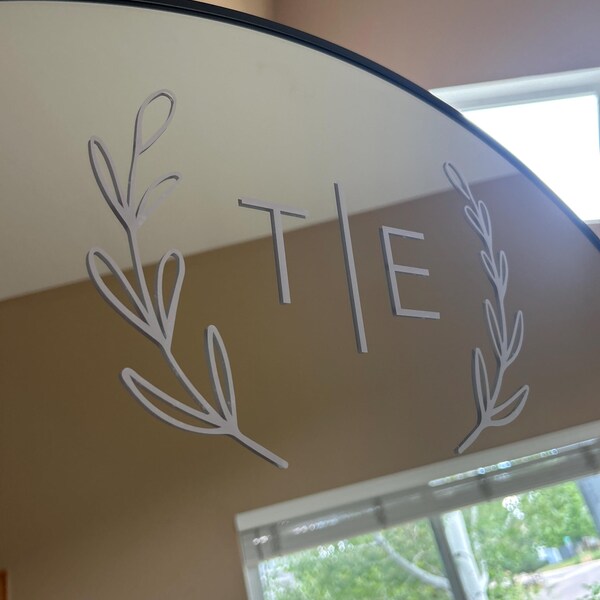 Your Seat Awaits Mirror Decal Wedding Mirror Sticker Seating Plan Vinyl ...