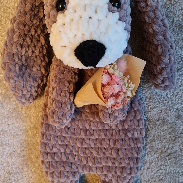 Puppy Crochet Pattern, Dog Crochet Pattern Knotted Lovey, Beagle ...