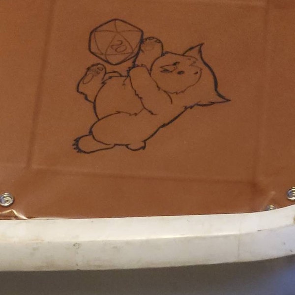 D20 Turtle Dice Tray Foldable Leather Tortoise Tray for Tabletop RPG ...