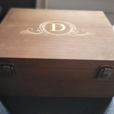 Personalized Wooden Gift Box, Engraved Name Box, Wooden Keepsake Box ...