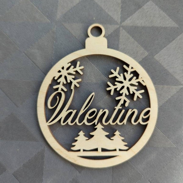 Custom Christmas Baubles Personalized CHRISTMAS Pendants in Wood ...