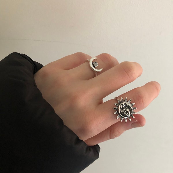 10 Piece Gold Ring Set Silver Rings Pearl Ringset Tarnish Free Gift for ...