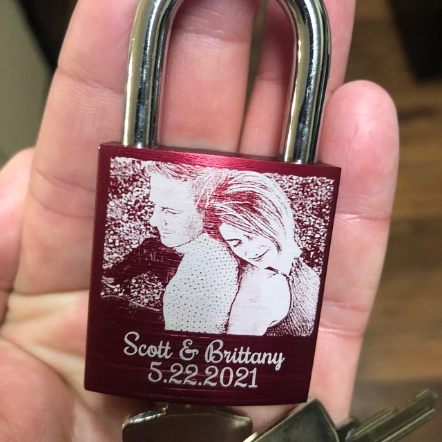 Custom Engraved Love Locks by MakeLoveLocks on Etsy