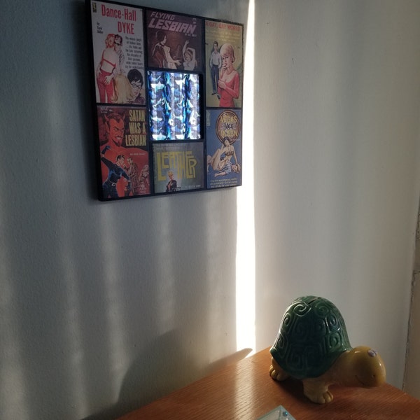 Lesbian Pulp Wall Mirror Retro Vintage Pin up Paperback Pulp Fiction ...