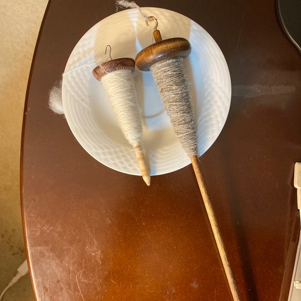 Golden Starflower Wooden Drop Spindle, Top Whorl Drop Spindle, Wood ...