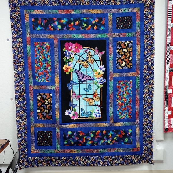 Elizabeths Studio Landscape Medley Pine Tree Forest Cotton Quilt Fabric ...