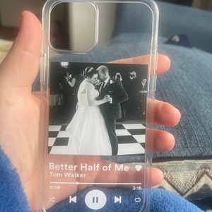 Custom Music Plaque Phone Case Music Player Song Cover Fit for iPhone ...