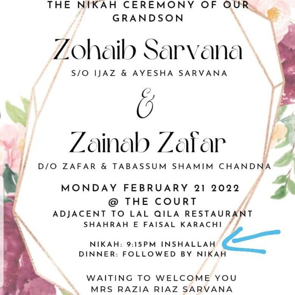 Editable Digital Muslim Wedding Invitation Template Nikkah Walimah ...