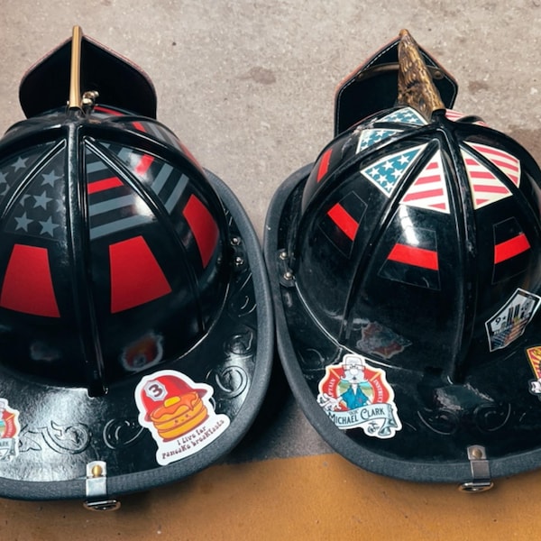 Custom Firefighter Helmet Shield Decal You Pick the Colors, Text, Font ...