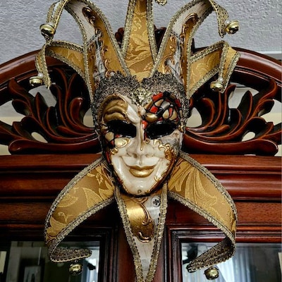 Original Venetian Mask of the Commedia Dell'arte Hand Painted by Expert ...